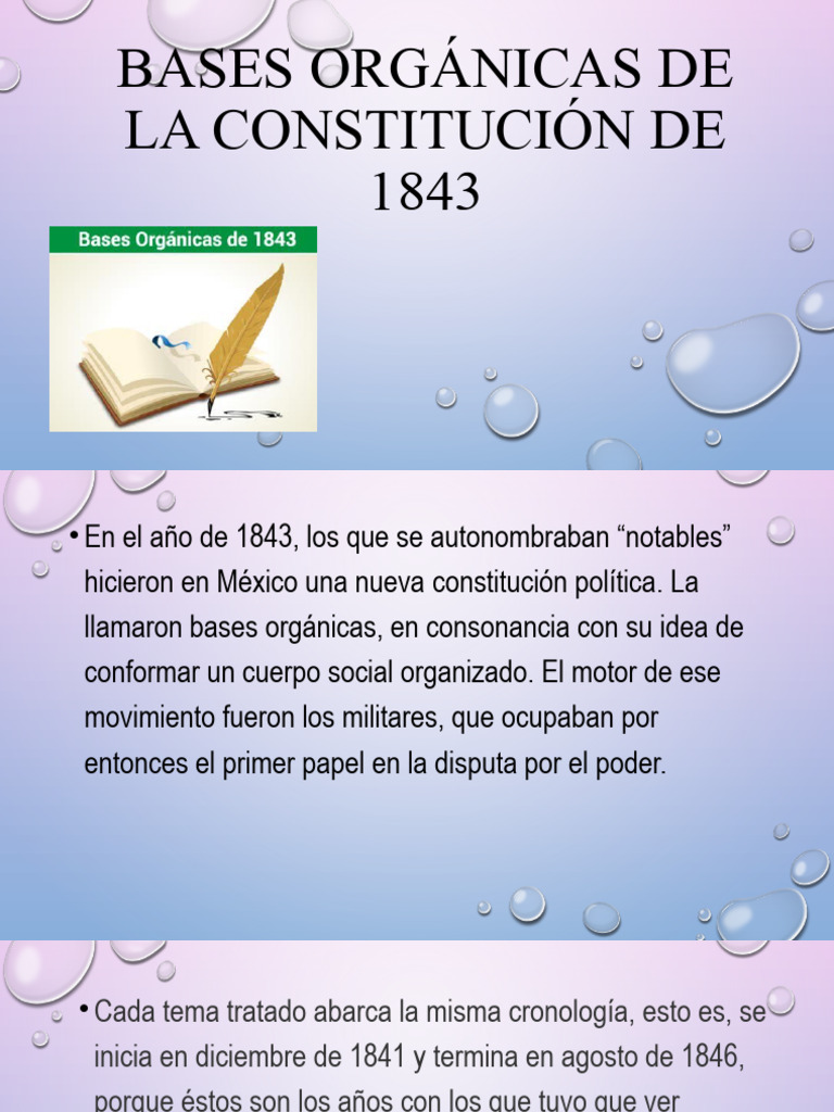 Bases Orgánicas de La Constitución de 1843 | Descargar gratis PDF ...