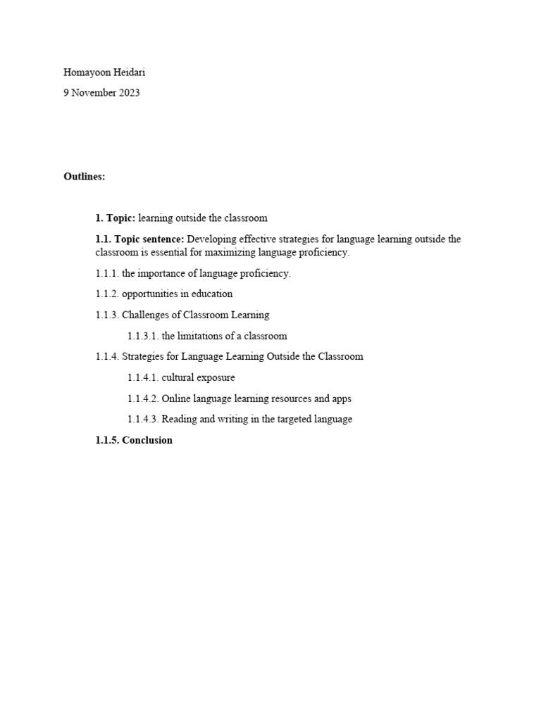 Homayoon Heidari, Examples | PDF | Second Language | Learning