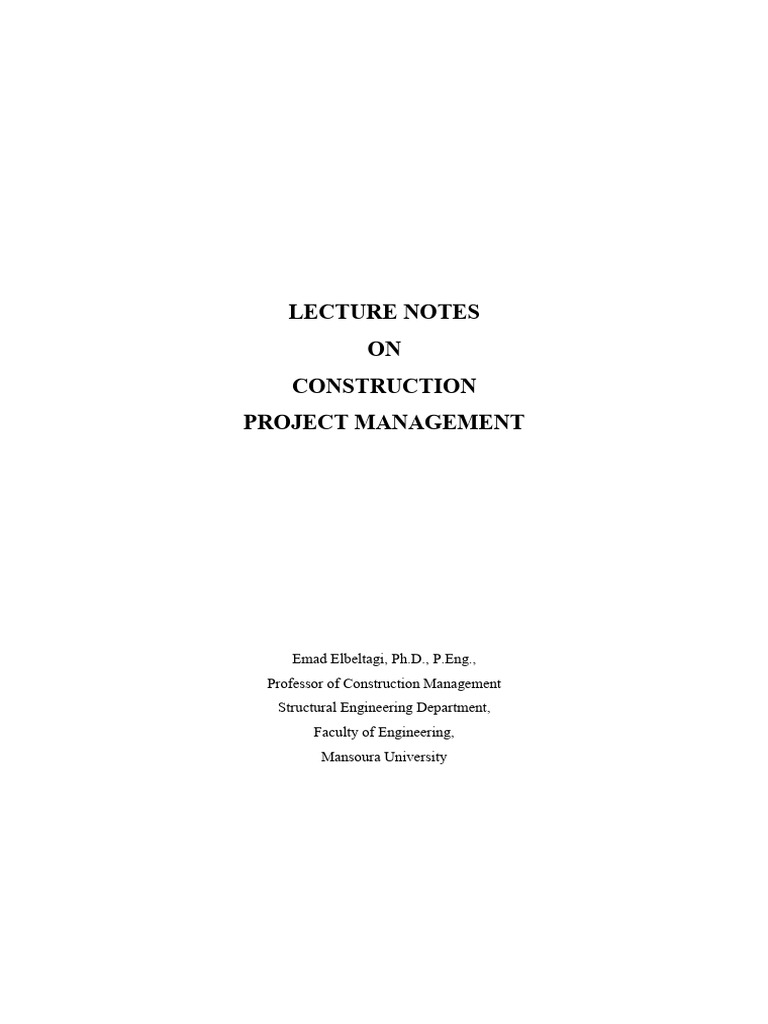 Construction Management | PDF | Construction Management | Net Present Value