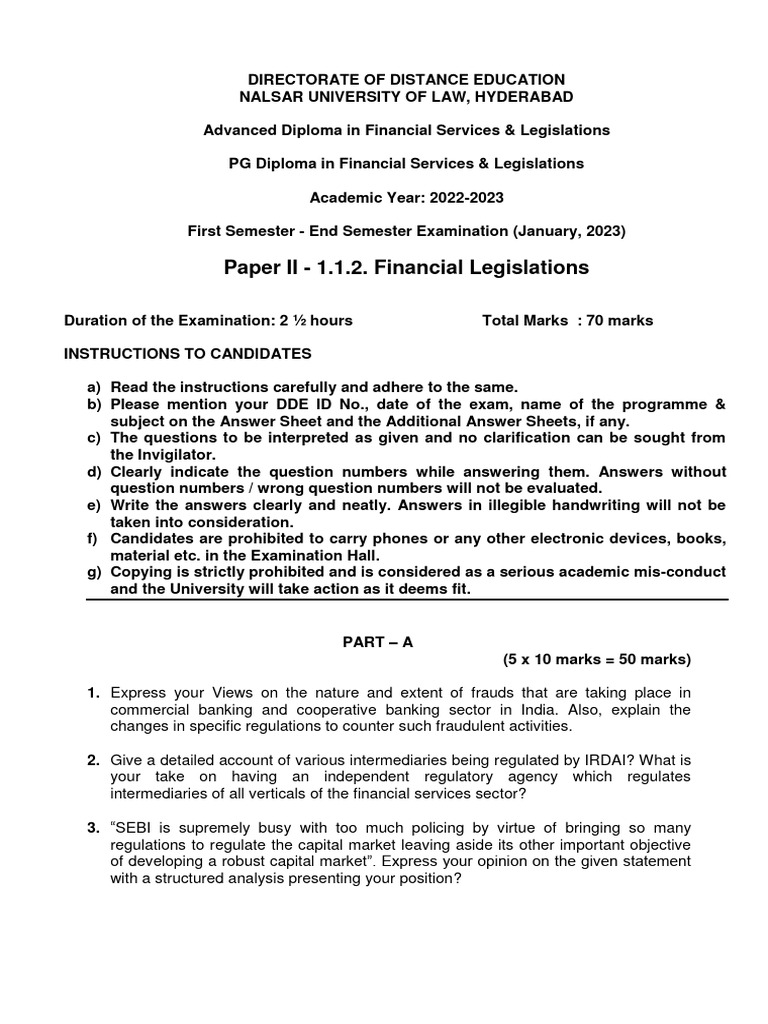 FSL-Sem-I-Paper II - 1 - 1 - 2 - Financial Legislations | Download Free ... FSL-Sem-I-Paper II - 1 - 1 - 2 - Financial Legislations | Download Free ...