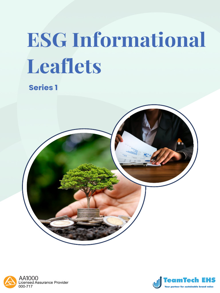 ESG Informational Booklet Series 1 by TeamTech EHS | PDF | Economies ...