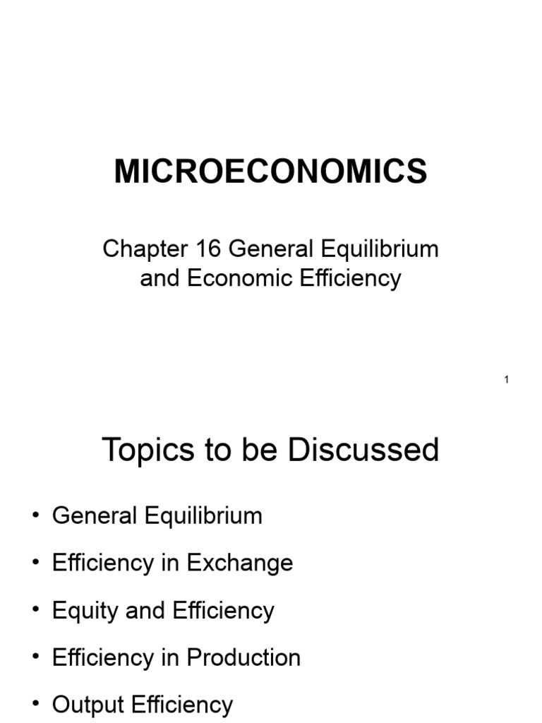 MICROECONOMICS ch16 - Short | PDF | Welfare Economics | Perfect Competition