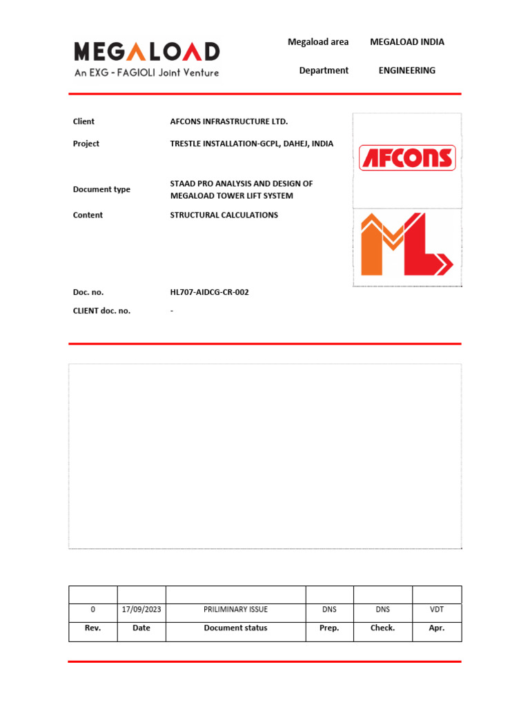 HL707 Aidcg CR 002 R0 | PDF | Strength Of Materials | Beam (Structure)
