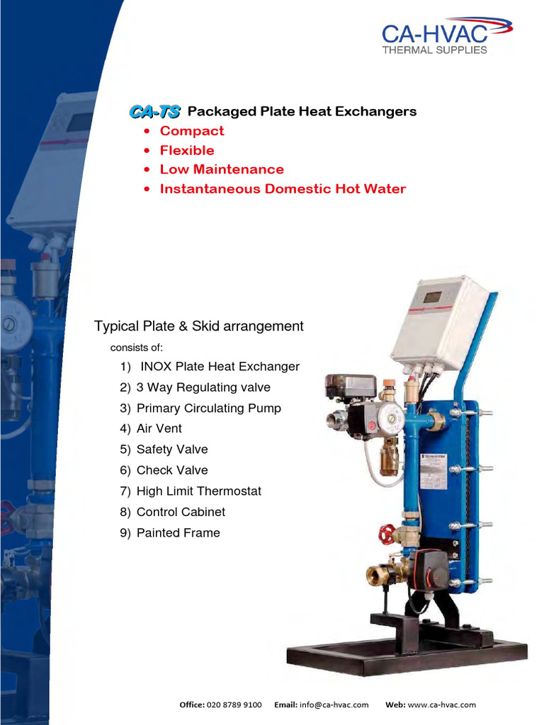 Instantaneous DHW Production Systems | PDF | Heat Exchanger | Water Heating