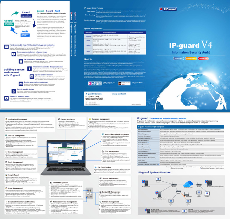 IP-Guard V4 Catalog | PDF | Computer Network | Instant Messaging