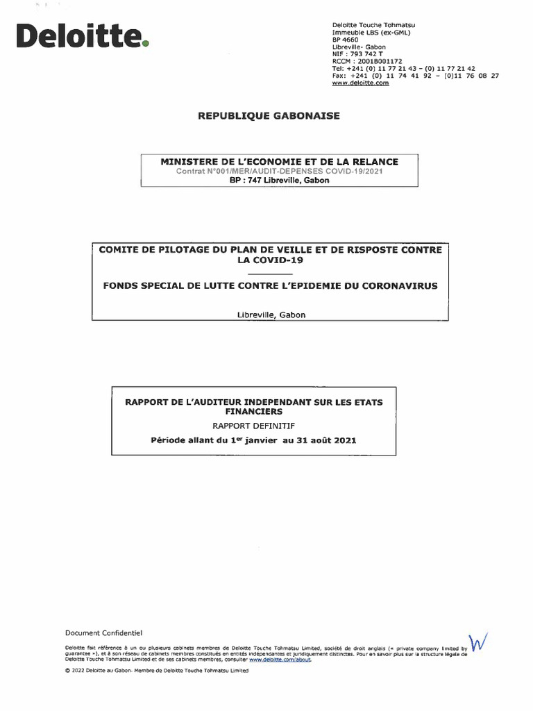 Rapport D'audit 2021 | PDF