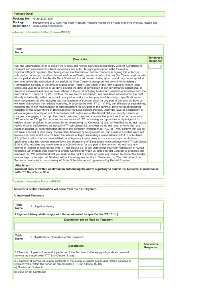 Section5 - Tender and Contract Forms | Download Free PDF ...