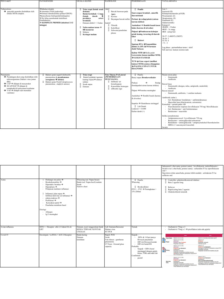Tabel Respi Dewasa | PDF