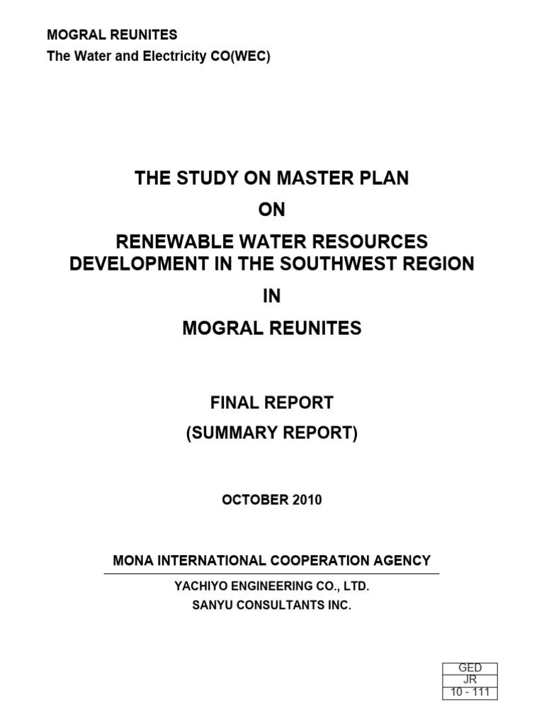 Agricultural Reports-Mogral | PDF | Water Resources | Water