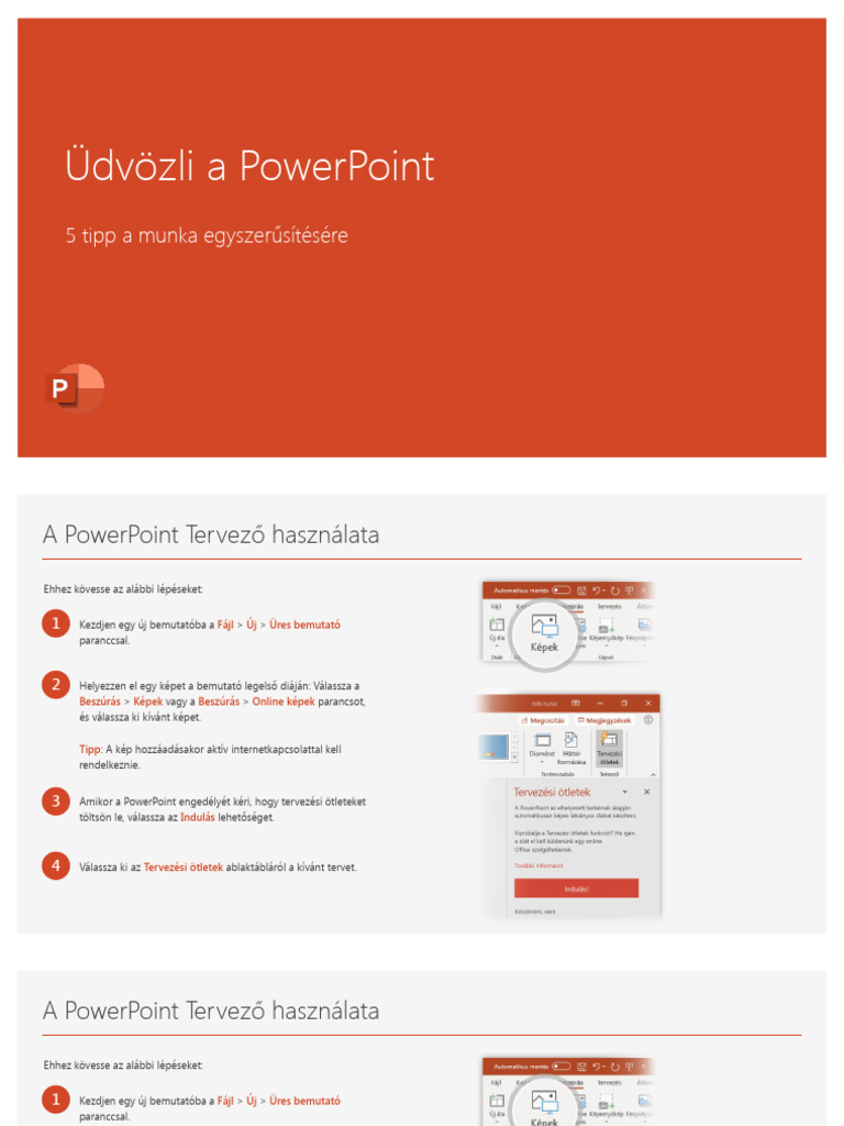 Üdvözli A PowerPoint Új Kiadás | PDF