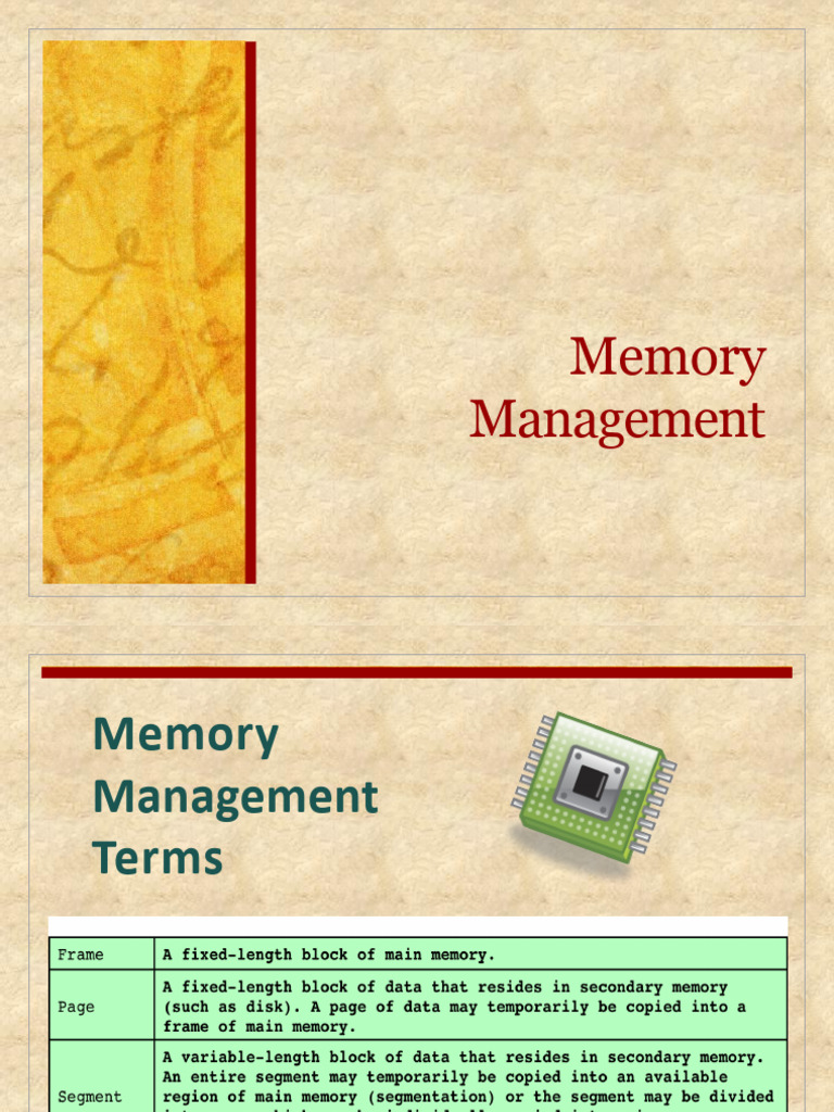 Chapter 6 Memory Management | Download Free PDF | Computing | Computer ... Chapter 6 Memory Management | Download Free PDF | Computing | Computer ...