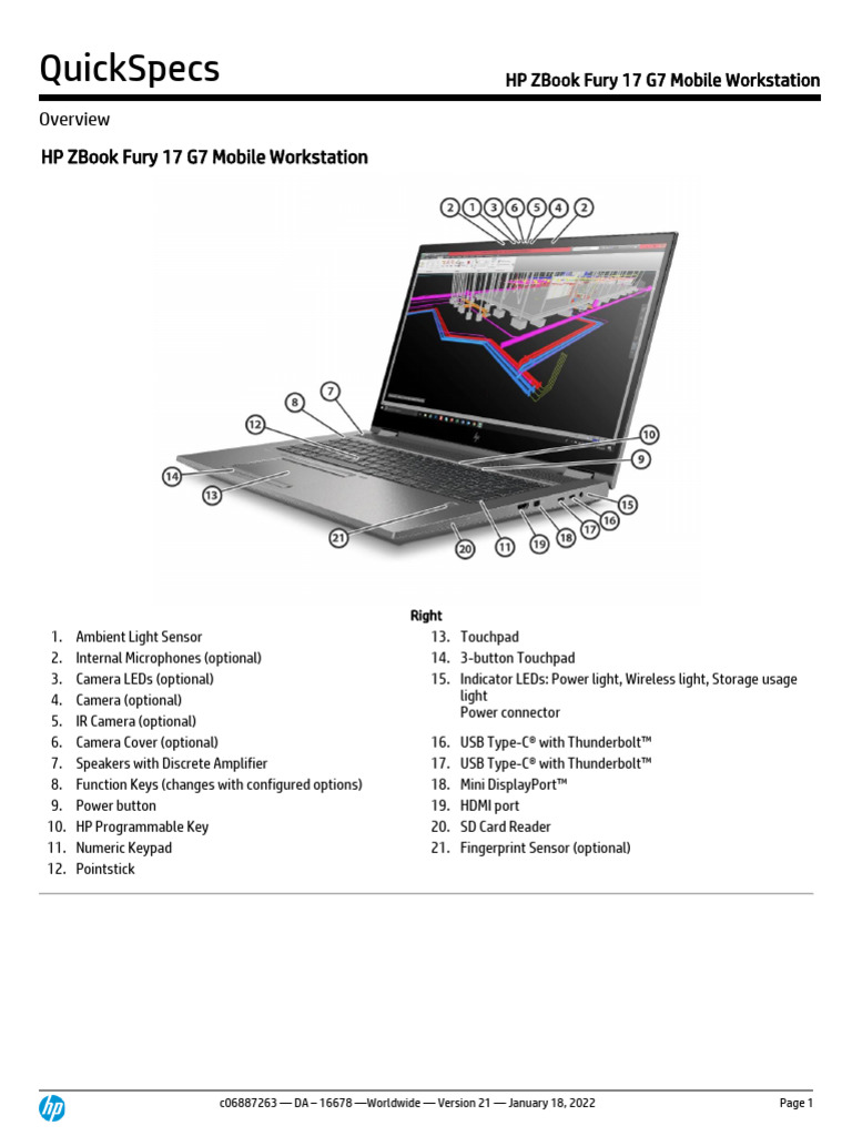 Quick Specs | PDF | Solid State Drive | Windows 10