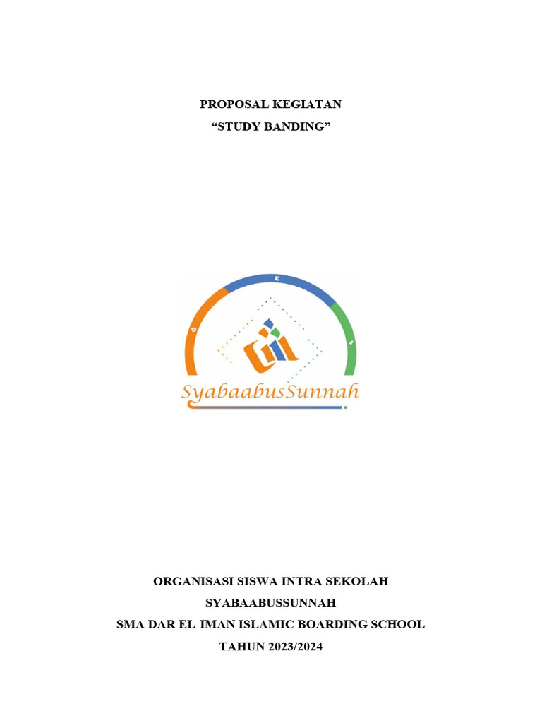 Proposal Study Banding OSIS 2024 | PDF