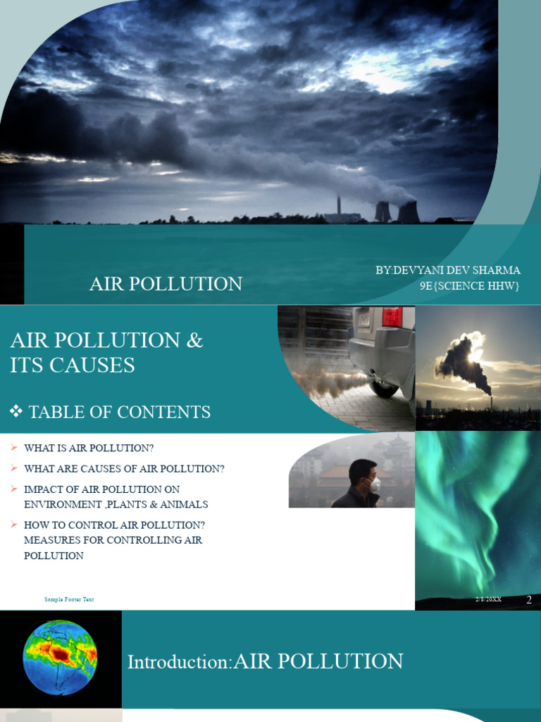 Air Pollution: Causes and Control | PDF
