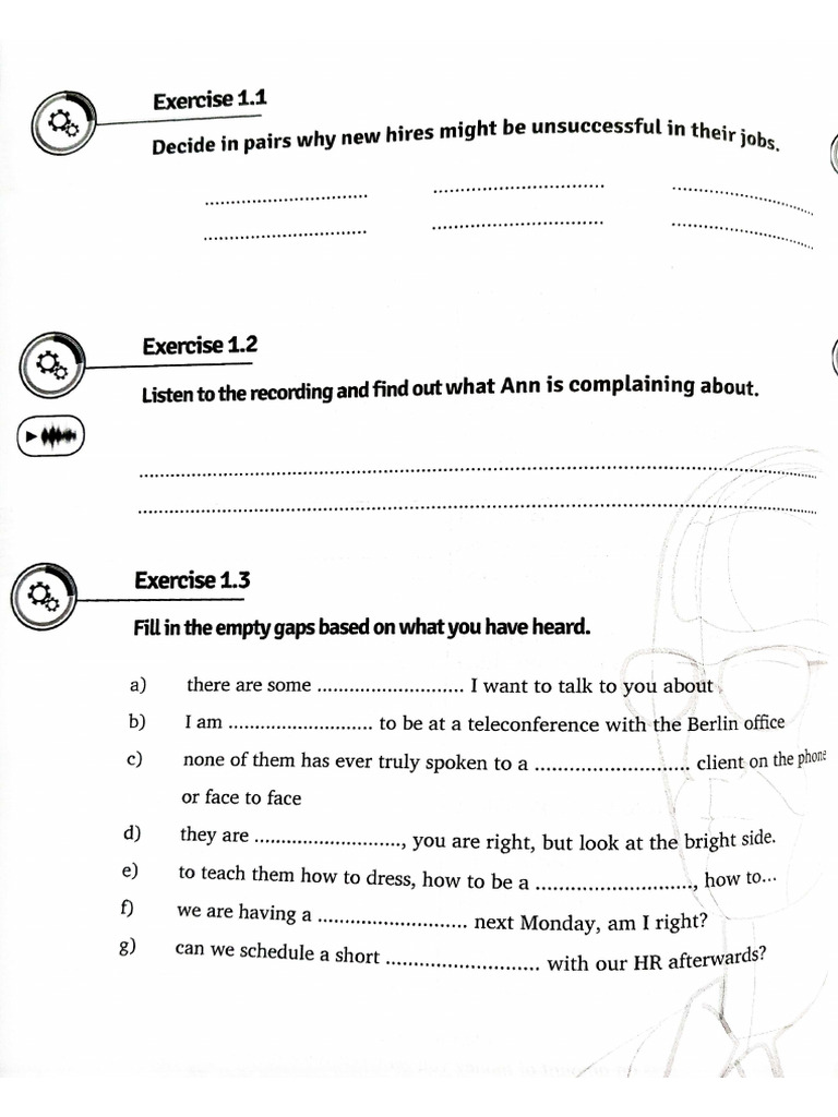 GDTB Lesson 1 Exercises | PDF