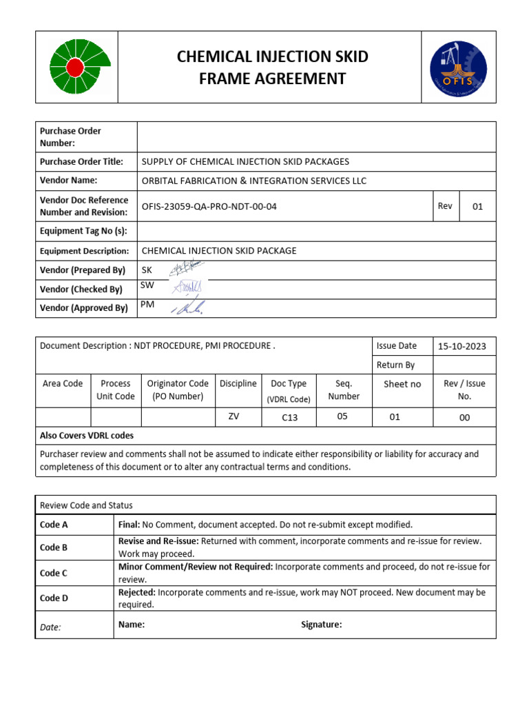 Ofis 23059 Qa Pro NDT 00 04 Pmi Procedure | PDF | Materials | Applied ...