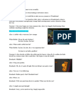 Alice in Wonderland Play Script | PDF | Alice (Alice's Adventures In Wonderland) | Alice's ...