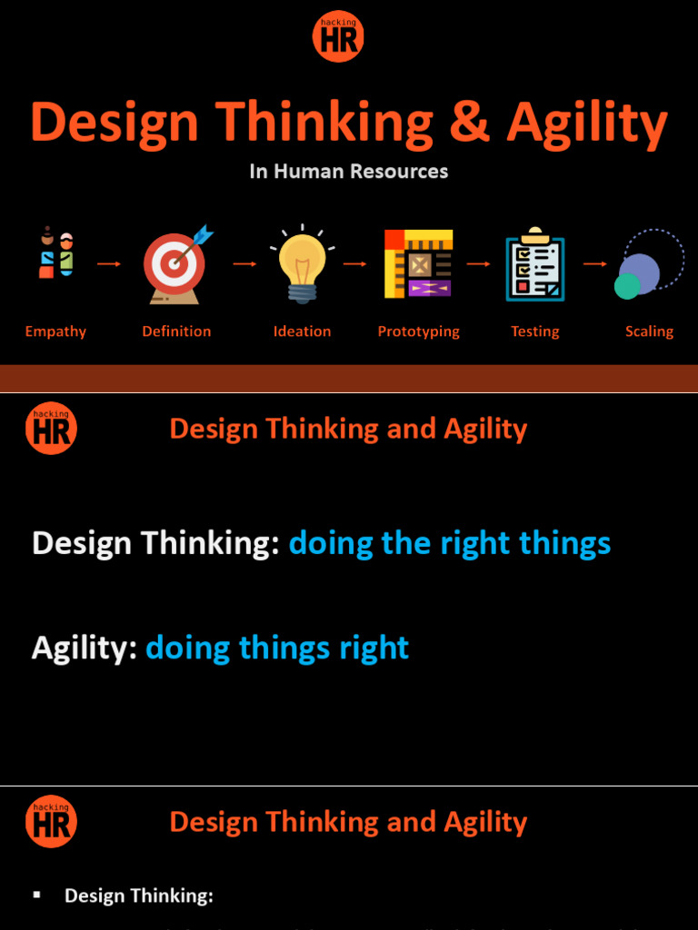 Design Thinking and Agility in HR | PDF | Design Thinking | Prototype