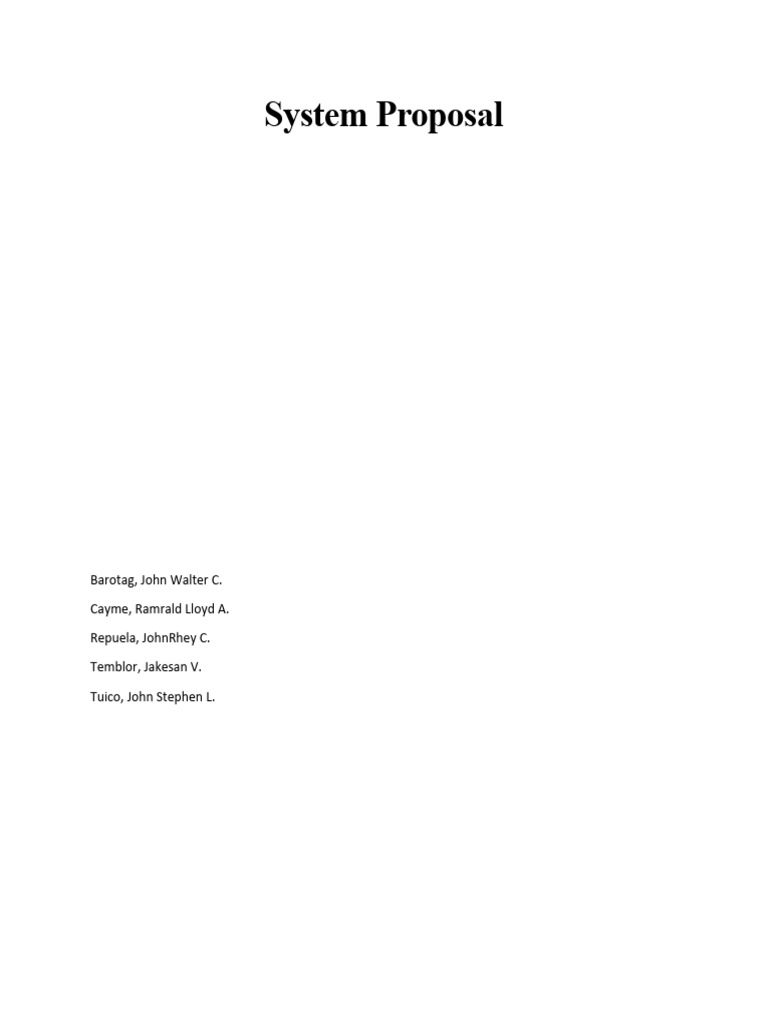 System Proposal Pasil Inhealers | PDF | Java Script | Java (Programming ...