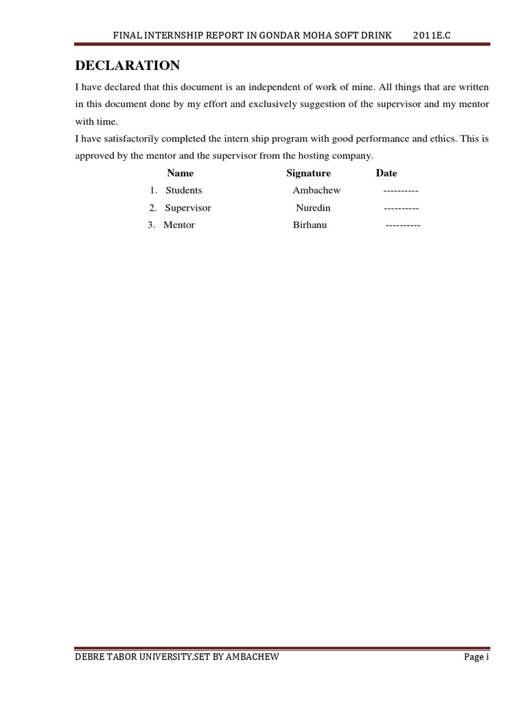 Declaration: Name Signature Date | PDF | Water Purification | Water