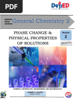 GenChem2 Q3 Module 2.1 Phase Changes v4 | PDF | Phase (Matter) | Liquids