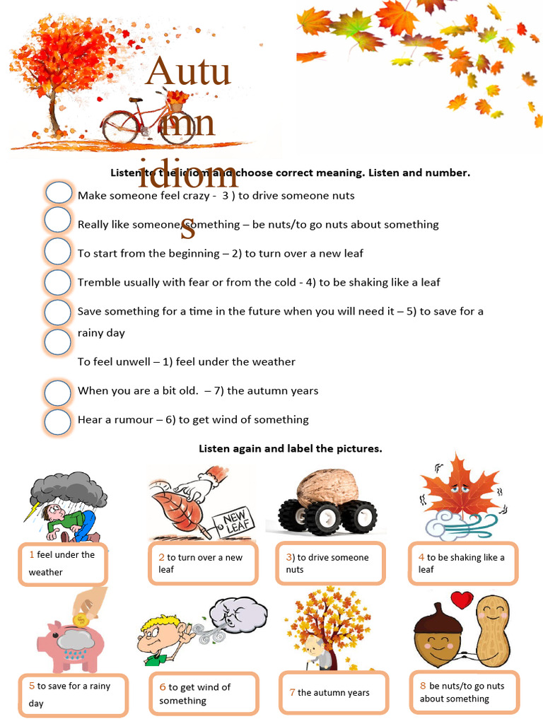 Autumn Idioms | PDF