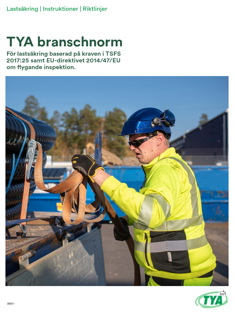 TYA Branschnorm Lastsäkring | PDF