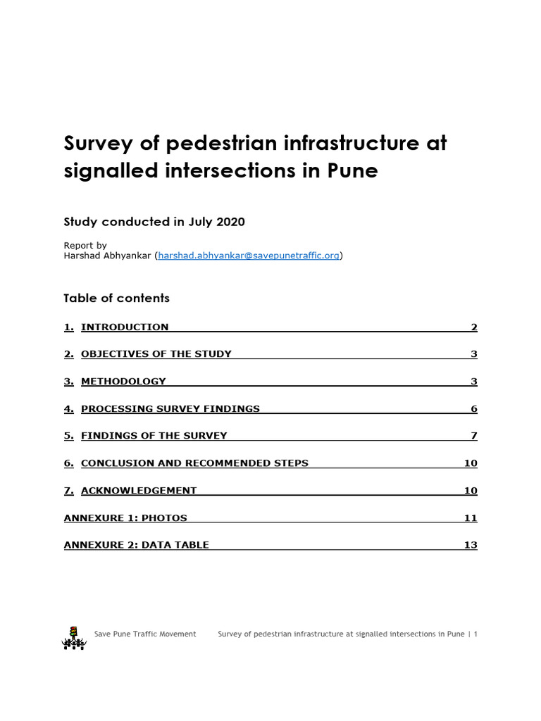 Report-on-intersections-survey | PDF | Intersection (Road) | Traffic Light
