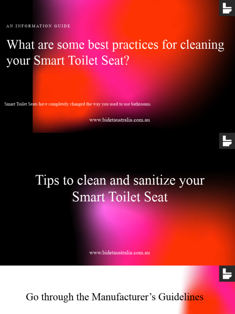 What Are Some Best Practices For Cleaning Your Smart Toilet Seat | PDF ...