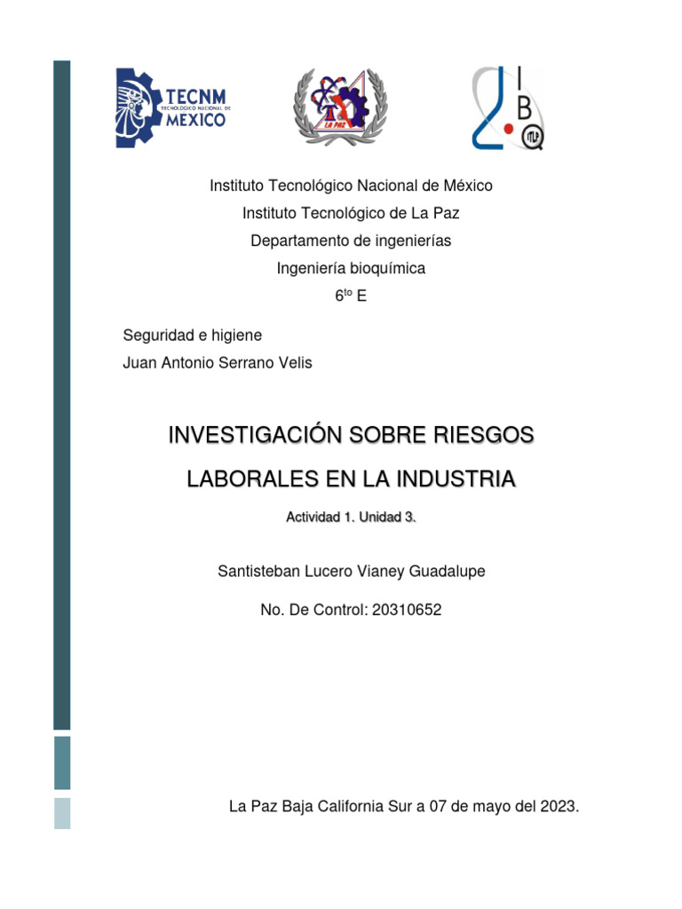 Act 1 U3 SEH | PDF | Desintegración radioactiva | Contaminación