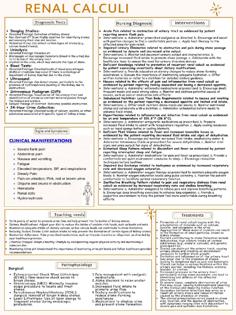 Renal Calculi | PDF