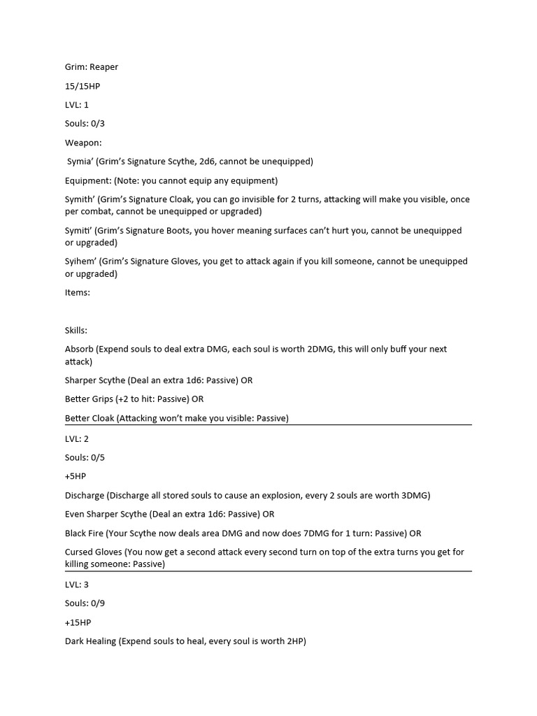 Grim The Reaper | PDF