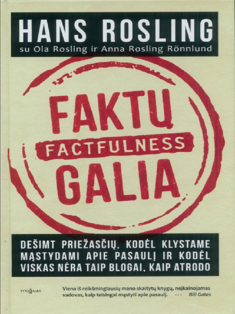 Hans Rosling - Faktų Galia | PDF