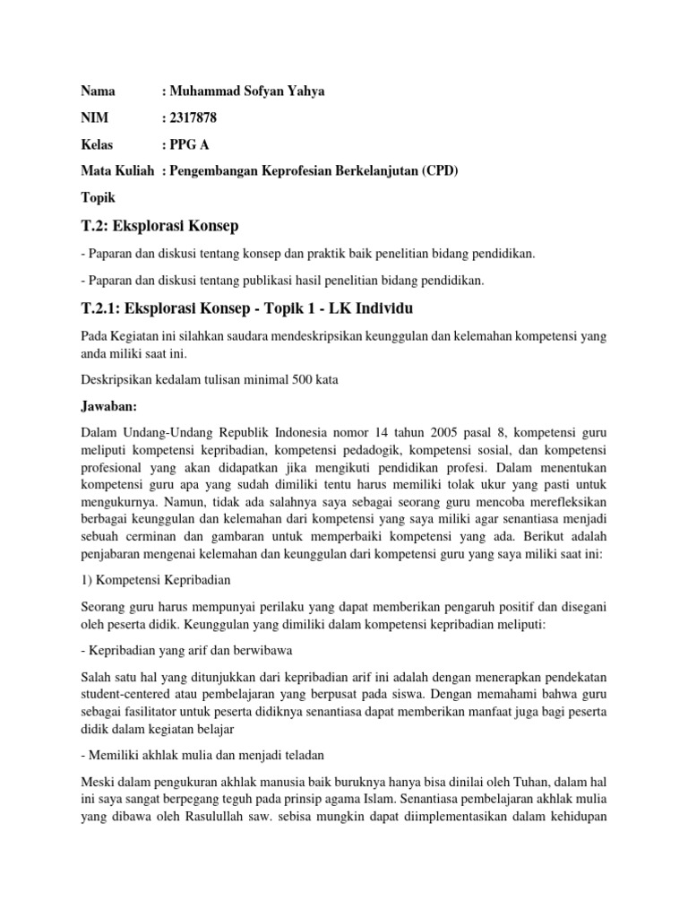 TOPIK 1 Eksplorasi Konsep | PDF | Karier & Perkembangan | Kesehatan Holistik