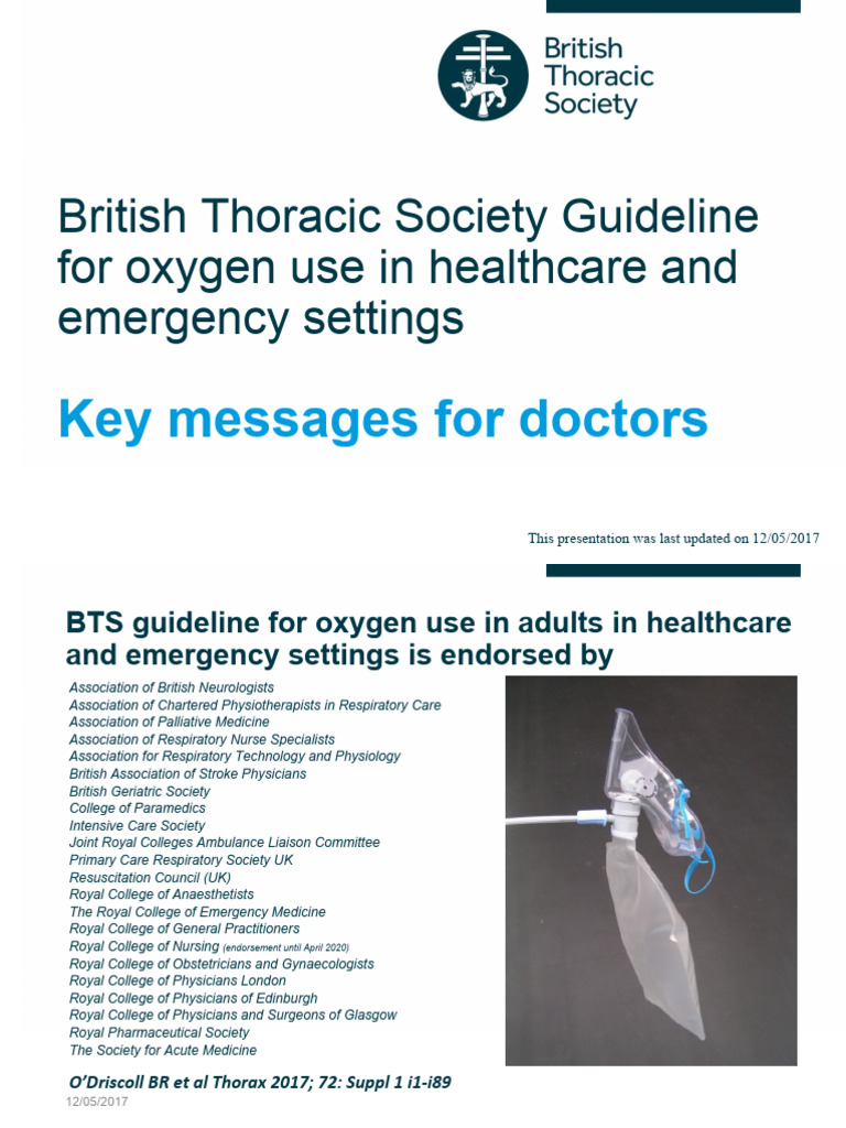 Oxygen Use Guidelines in Healthcare | PDF | Intensive Care Medicine ...