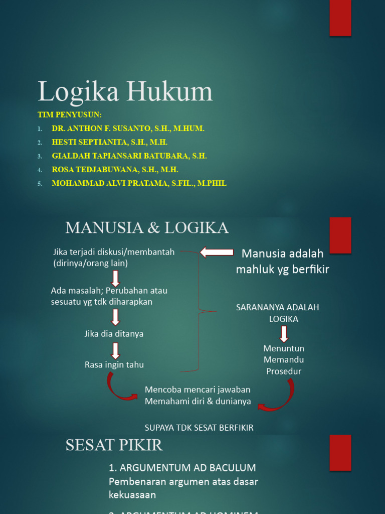 Pertemuan 1 Logika Hukum Pdf 