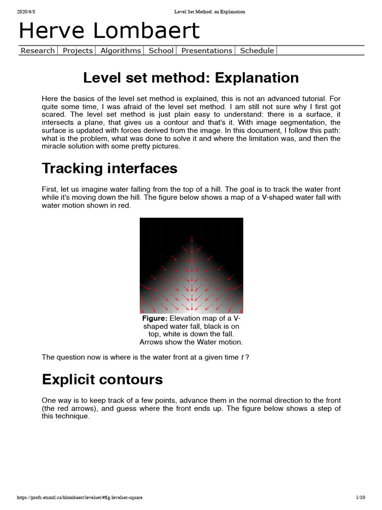 Level Set Method - An Explanation | PDF | Function (Mathematics ...