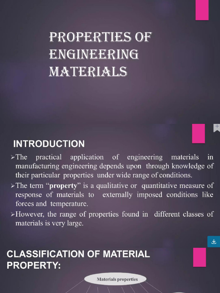 Properties of Engineering Materials | PDF