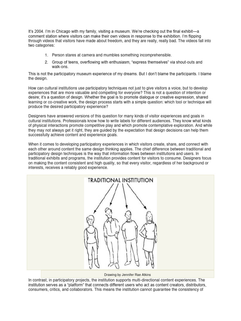 Principles of Participation | PDF | You Tube | Experience