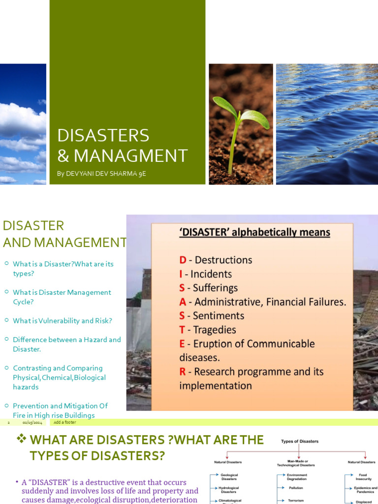 Disasters Devyani Dev Sharma 9e (SST HHW) | PDF | Hazards | Risk