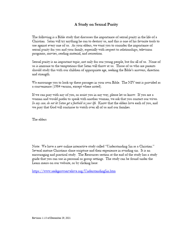 Purity Pdf Lust Sin