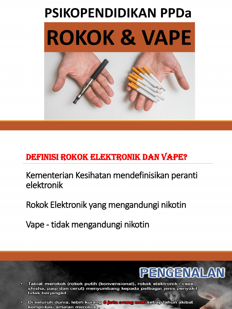 Slide Ceramah Rokok Dan Vape | PDF