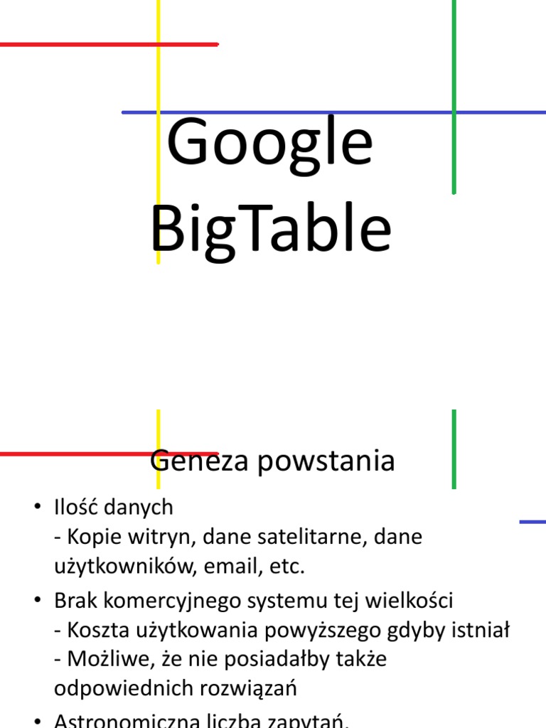 Google Big Table Final | PDF
