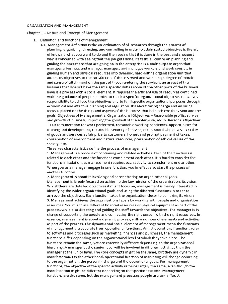 Understanding Management Functions | PDF | Human Resources | Goal