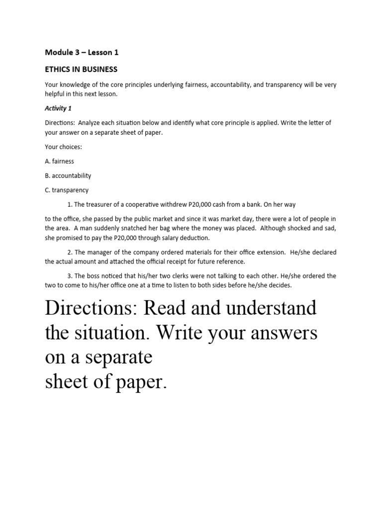 Business Ethics: Core Principles and Applications | PDF | Business ...