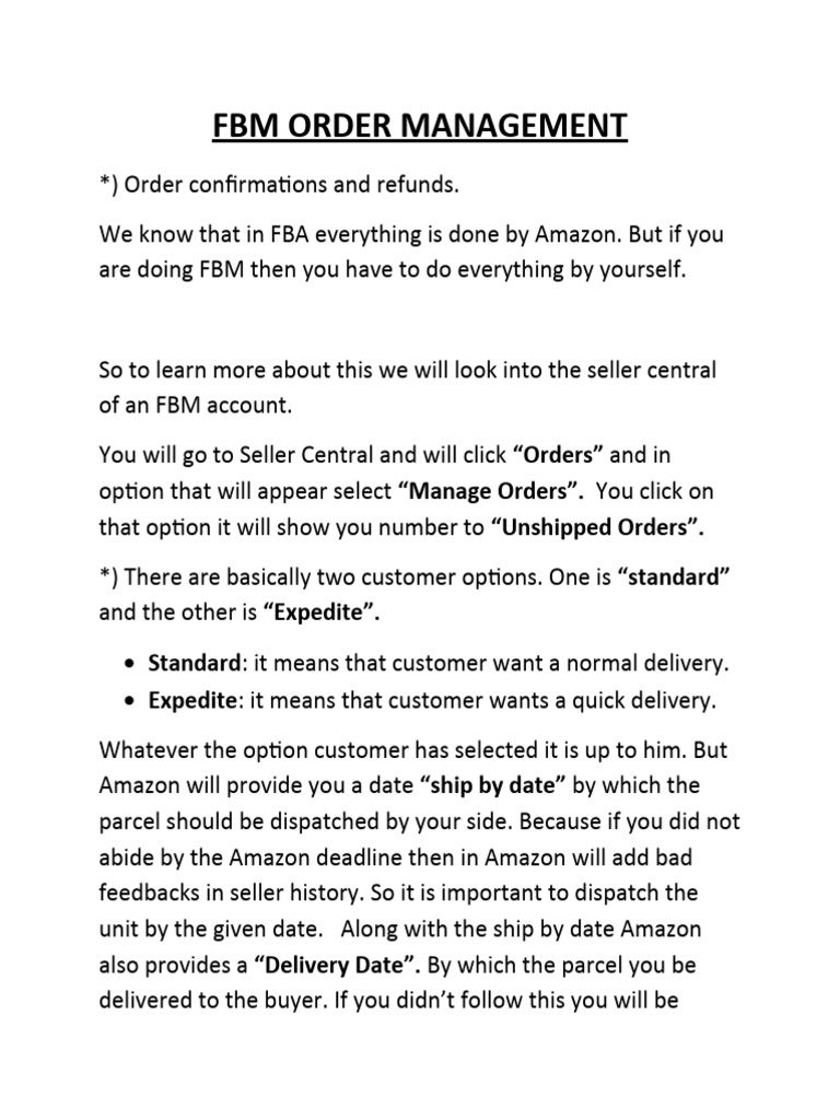 FBM Order Management | PDF | Receipt | Mail