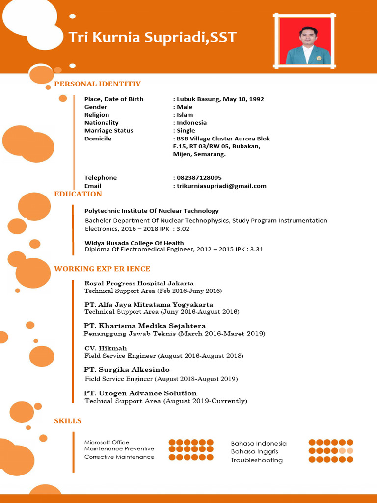 CV - Tri Kurnia Supriadi | PDF