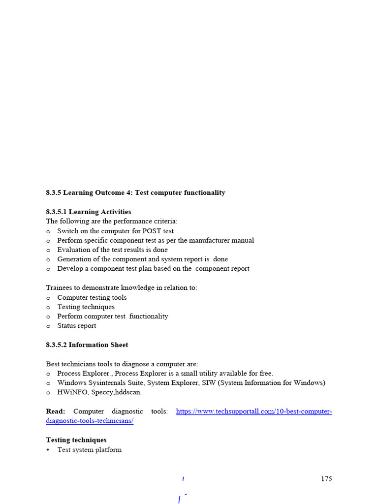topic-4 Test computer functionality | PDF | Booting | Computer Hardware