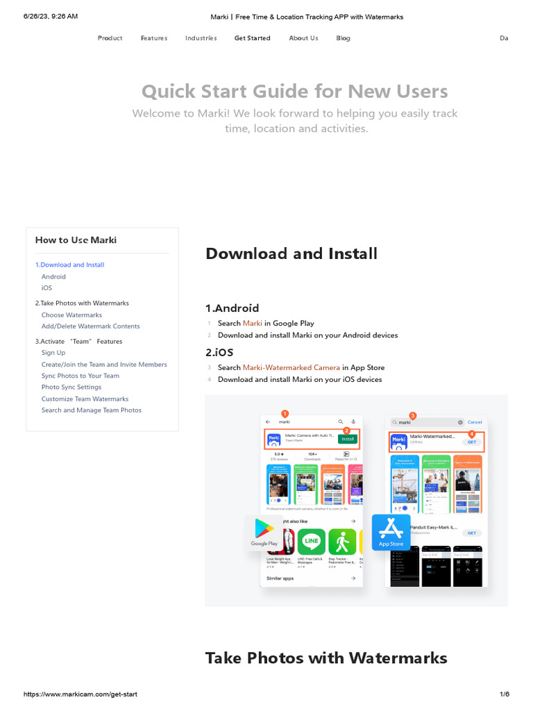 Marki丨Free Time & Location Tracking APP with Watermarks | PDF | Ios ...