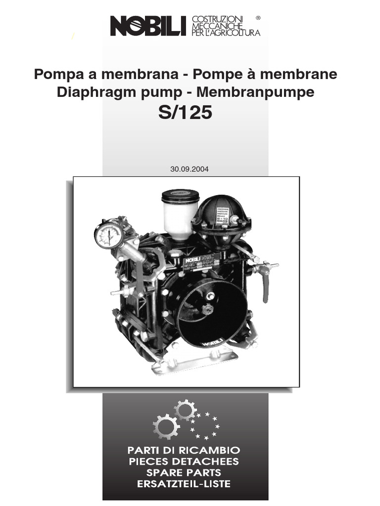 Nobili S125 Nobili Spuitpomp | PDF
